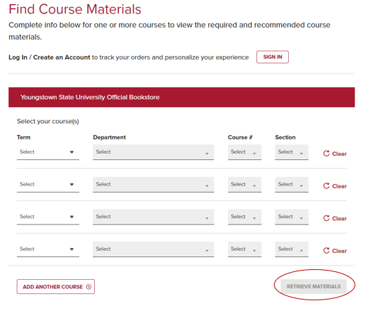 View Book List | YSU